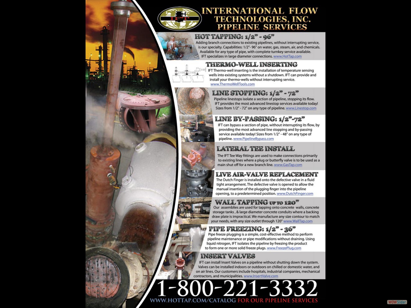 IFT pipeline services nationwide