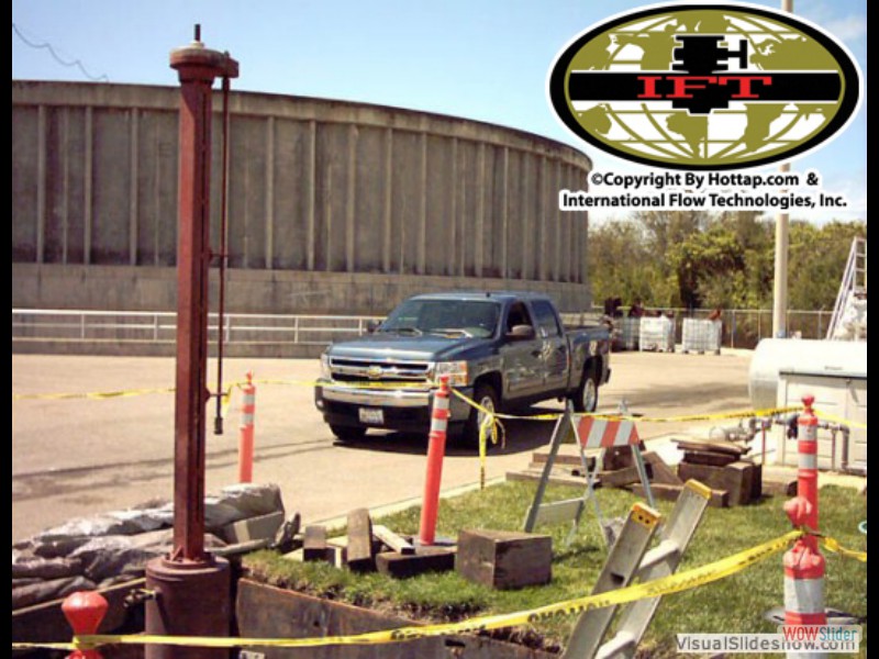 Linestop for a sewage treatment plant